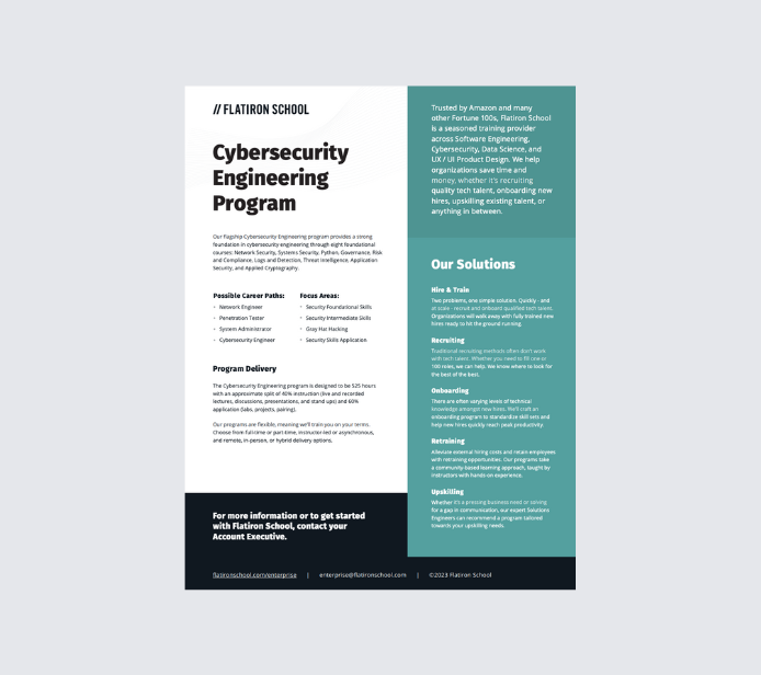 Cybersecurity Engineering | Flatiron School