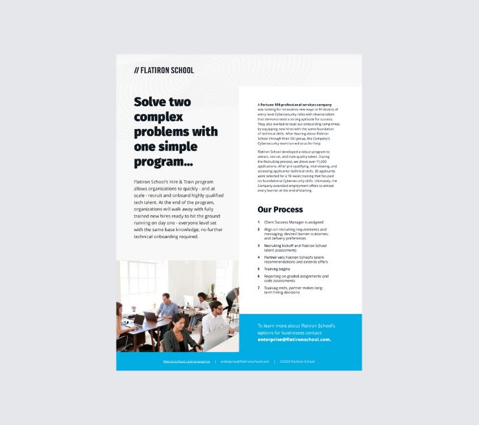 Hire & Train | Flatiron School